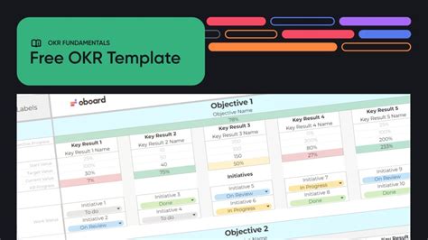 Okr Excel Template Free To Download Oboard