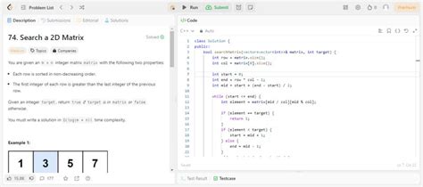 Krushna Kanta Rout On Linkedin Solved Search A 2d Matrix