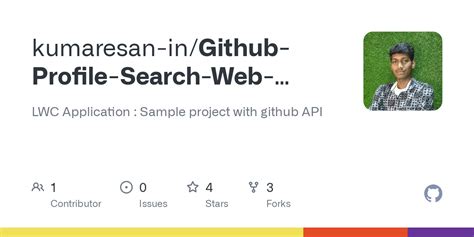 Github Profile Search Web App Using LWC Src Index Html At Master Kumaresan In Github Profile