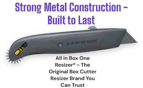 Box Resizer Tool With Scoring Wheel Utility Knife Cardboard Scorer