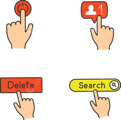 App Buttons Color Icons Set Filled Web Turn On Vector Filled Web Turn On PNG And Vector With
