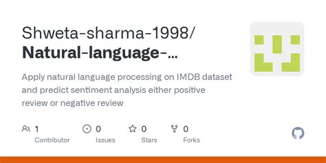 GitHub Shweta Sharma 1998 Natural Language Processing Case Study
