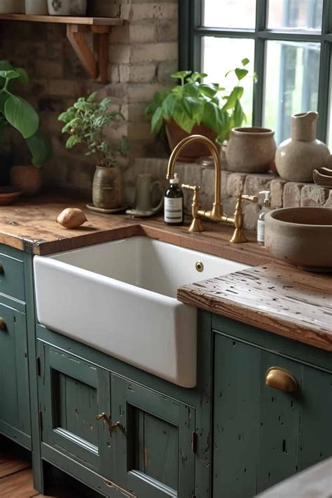 16 Cozy Country Kitchen Cabinet Styles For A Homey Feel Rustic