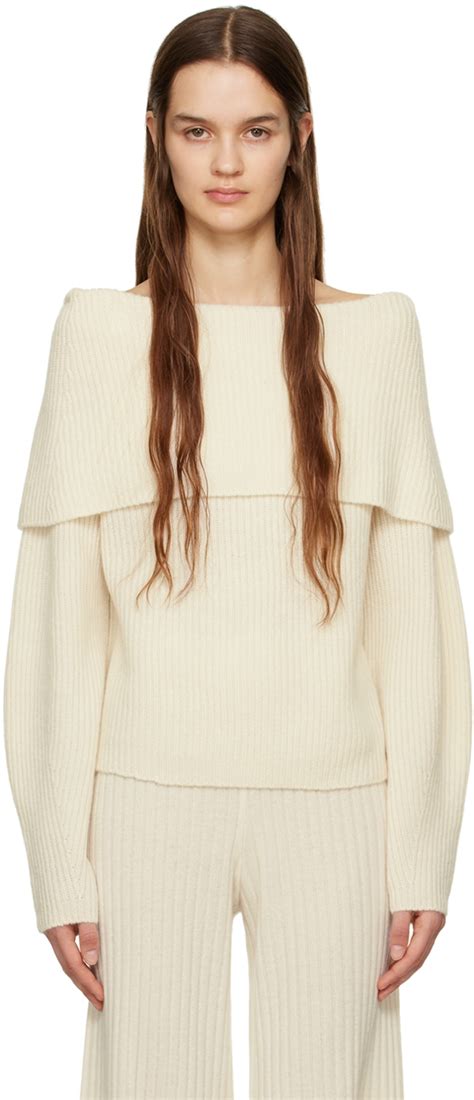 LISA YANG Lisa Yang Off White The Mikaela Sweater Editorialist