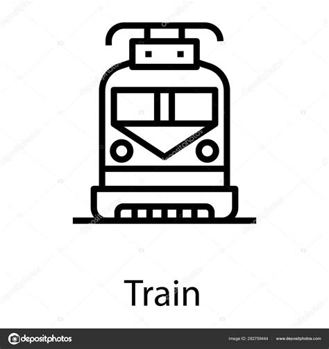 Local Train Vector Line Design Stock Vector Image By ©vectorspoint