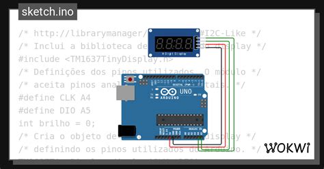 Display Seg H VF Copy Wokwi ESP STM Arduino Simulator