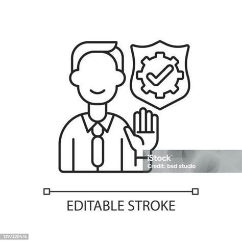 무결성 선형 아이콘 개념에 대한 스톡 벡터 아트 및 기타 이미지 개념 결심 경영자 Istock