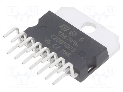 Tda7496 Stmicroelectronics Ic Audio Amplifier Pout 5w Stereo 10