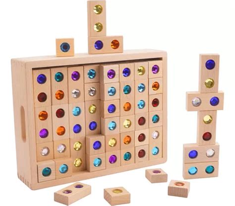 Juego De Bloques De Construcción De Madera De 128 Piezas Rai Cuotas