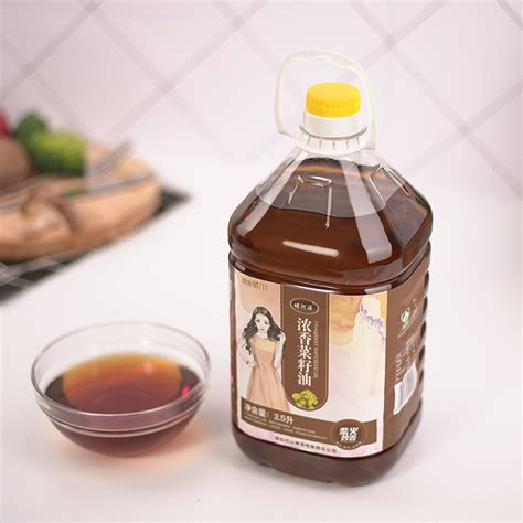 堵河源浓香小榨菜籽油2 5L桶装纯正非转基因物理压榨食用油植物油 虎窝淘