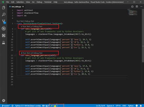 Unit Testing Failed In Python3 Issue 4440 Microsoft Vscode Python