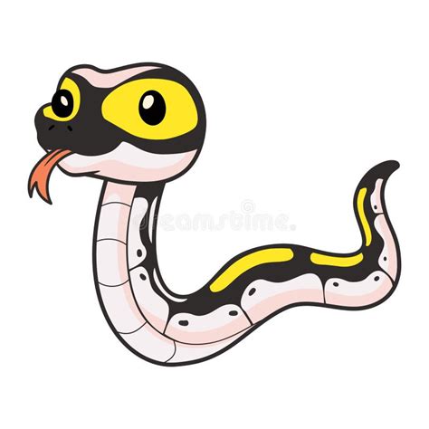 Cute Super Pastel Yellow Belly Cartoon Stock Vector Illustration Of