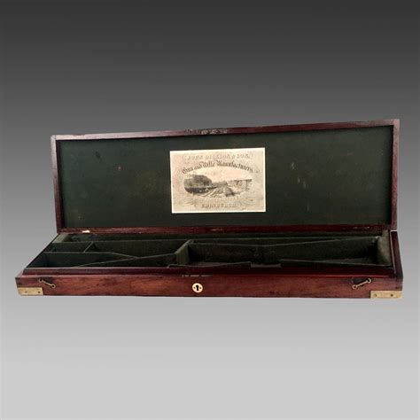 19th Century Brass Mounted Mahogany Gun Case Bada