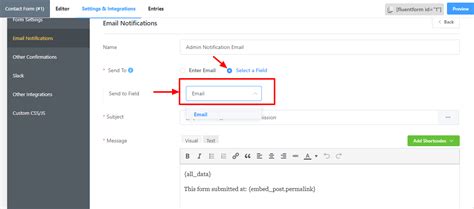 Send Users Email Notification With Wp Fluent Form Wordpress Plugin