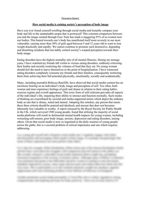 Persuasive Speech Conclusion