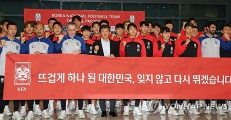 [월드컵] 태극전사들에 쏟아진 환호…입국 길 1천 명 환영 인파