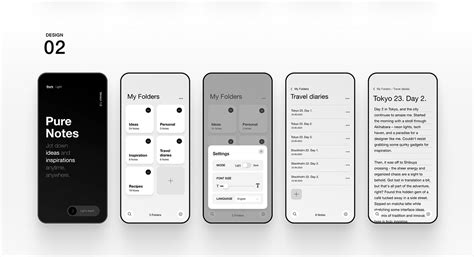 Pure Notes Ui Design Behance