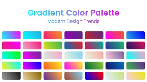 Premium Vector Gradient Color Palette