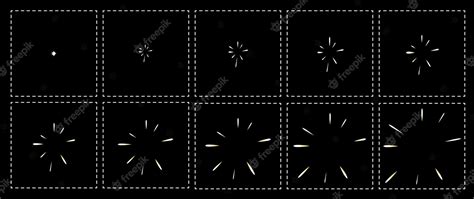 Premium Vector Shine Effect Sprite Blast Fx Game Sequence Frame