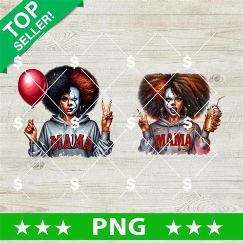 Pennywise Horror Mama Halloween Png Horror Mama Png Coffee Halloween Png