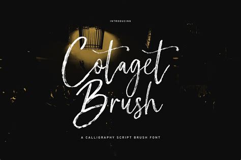 Cotaget Brush Regular Font XFonts Pro