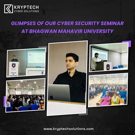 💻 Our Founder Represented Kryptech Cyber Solutions At Bhagwan Mahavir