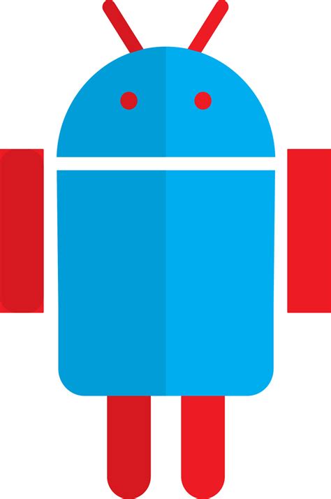 Red And Blue Isolated Android Logo 24285696 Vector Art At Vecteezy