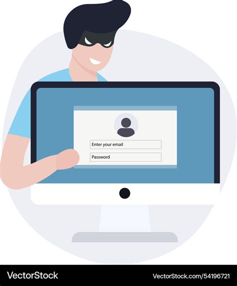 Protecting Yourself From Online Scams Phishing Vector Image