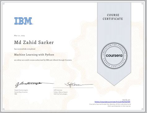 machine learning with python ibm coursera md zahid sarker