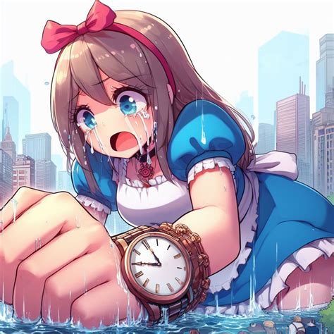 Giantess Alice Crying While Flooding City By Puffnstuffyowo On Deviantart