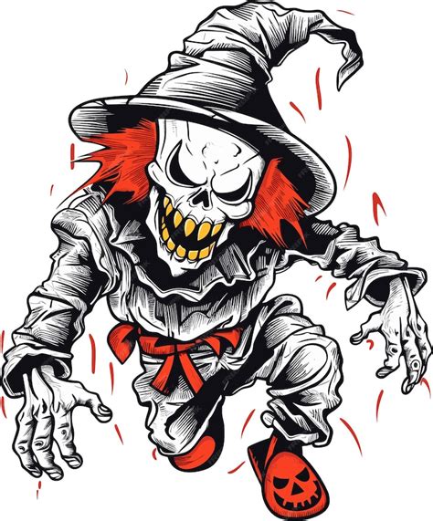 Premium Vector Cute Halloween Clown Tshirt Pennywise The Dancing Clown Caricature Bold