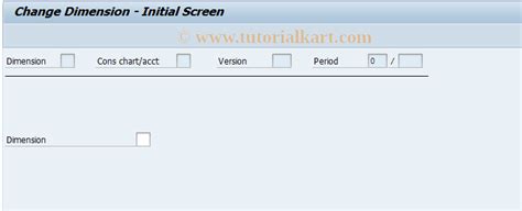 Cx K Sap Tcode Change Dimensions Transaction Code