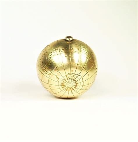 Pygmalion Globe Map Of The World Compact Mirror 1950s The Vintage