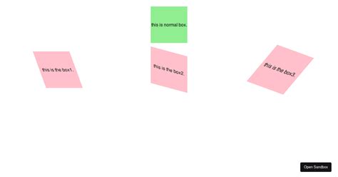 Skew Codesandbox