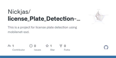 Github Nickjas License Plate Detection And Recognition This Is A