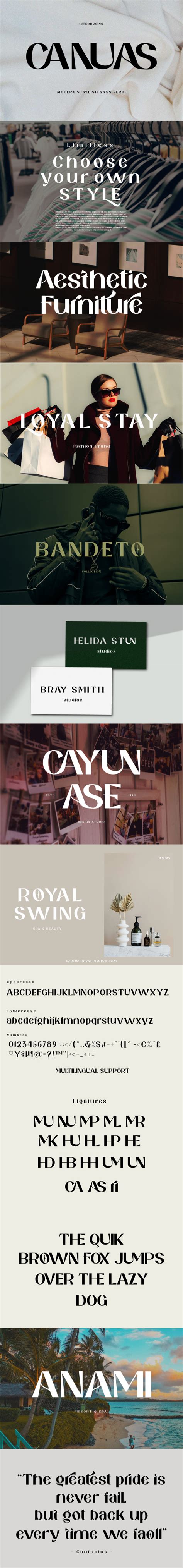Canuas Aesthetic Font, Fonts | GraphicRiver