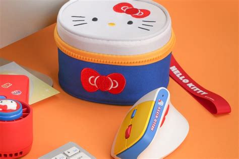 마우스 산리오 헬로키티 충전식 무선 버티컬 마우스 파우치 세트 오늘의집 쇼핑