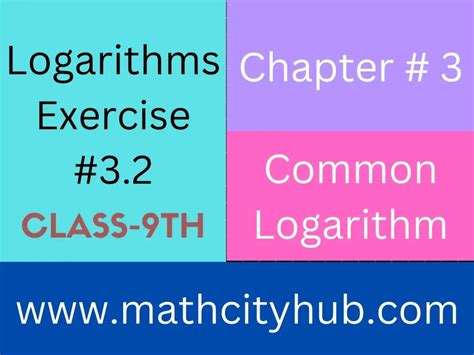 Exercise32 Common And Natural Logarithm Math City Hub