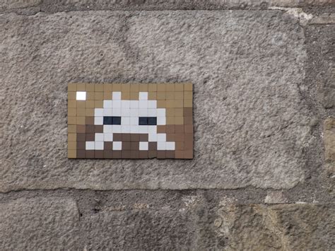Space Invader En Elisabets Street Art En Barcelona