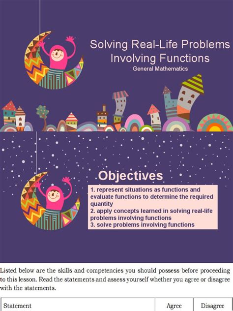 Solving Real Life Problems Involving Functions Pdf