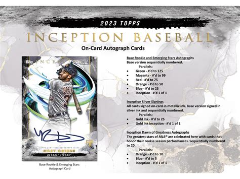2023 Topps Inception Baseball Hobby Box Da Card World