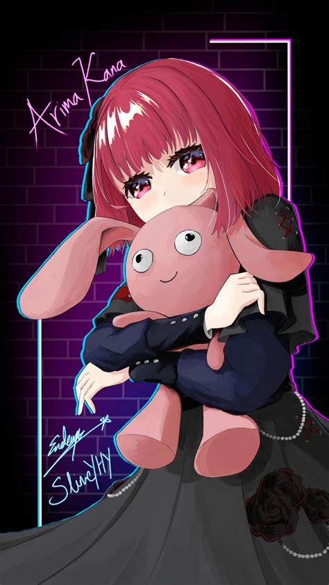 Safebooru 1girl Absurdres Arima Kana Black Background Black Dress Bob