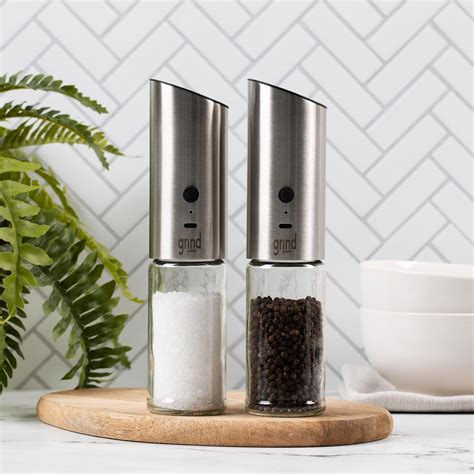 Electric Pepper Grinder Set Salt And Pepper Sets Electric Pepper