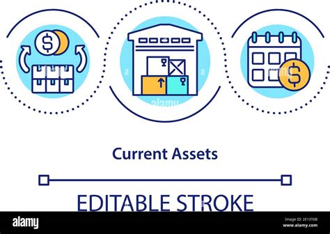 Current Assets Concept Icon Stock Vector Image And Art Alamy