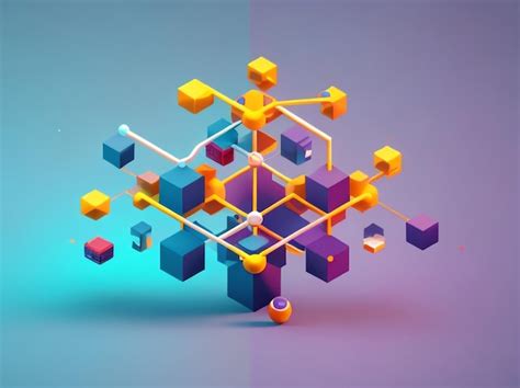 Premium Ai Image Abstract Connect Molecule Vector Art And Technology Synergy