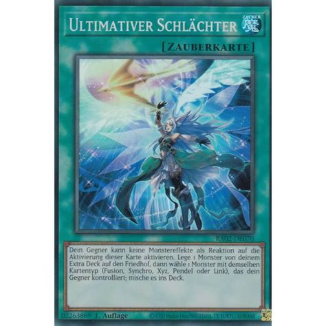 Ultimativer Schlächter RA02 DE070 V 5 Quarter Century Secret Rare