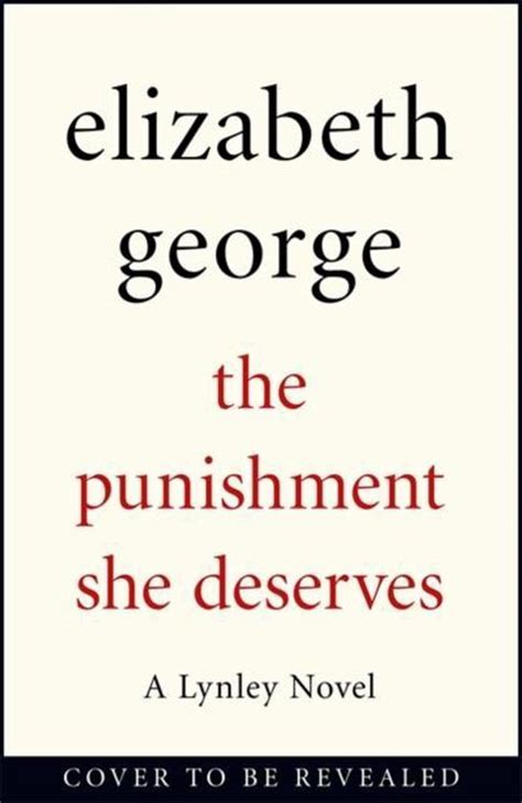 The Punishment She Deserves Elizabeth George 9781444786620 Boeken
