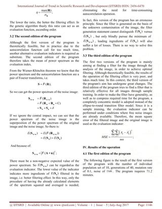 Fourier Filtering Denoising Based On Genetic Algorithms PDF