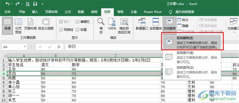 Excel表格怎么冻结前三行？ Excel表格冻结前三行的方法 极光下载站