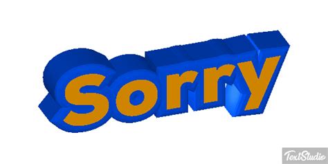 Sorry Word Animated  Logo Designs